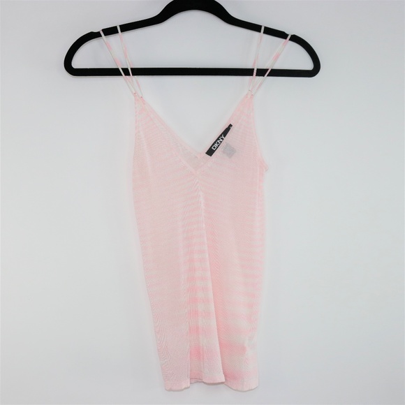 Dkny | Tops | Dkny Pink Stripped Vneck Camisole Size P | Poshmark